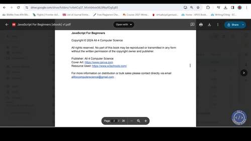 JavaScript For Beginners [ebook] by All 4 Computer Science | TPT