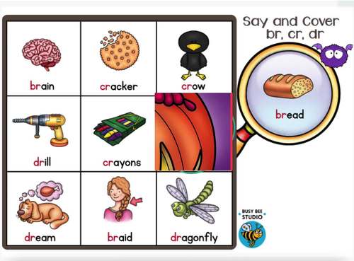 R Blends Articulation Games Boom Cards Halloween by Busy Bee Studio