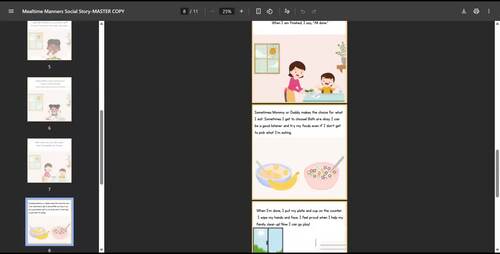 Mealtime Manners Social Story by Little Stories Big Feelings | TPT