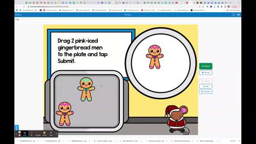 Counting Colorful Gingerbread Men BOOM Cards by Little Library of Learning