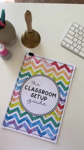 Classroom Setup Guide / Class decoration checklist by Rainbow Sky Creations