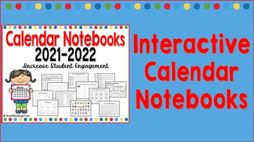 Interactive Calendar Notebook Daily Morning Calendar Routine ...