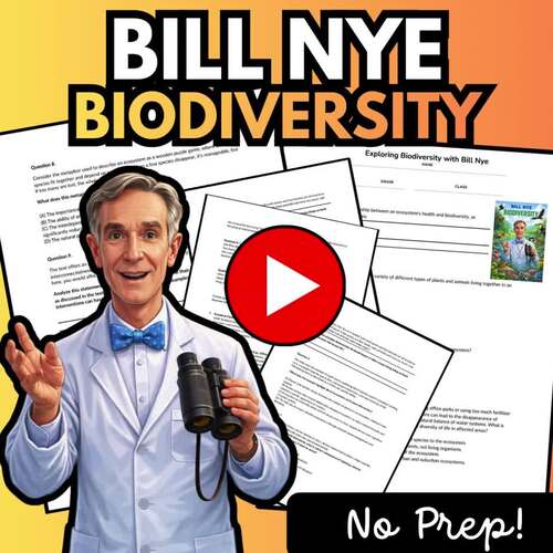 Bill Nye Biodiversity | Video Questions, Worksheet & Answer Key ...