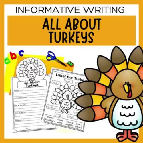All About Turkeys Informative Writing | Science | Label The Turkey