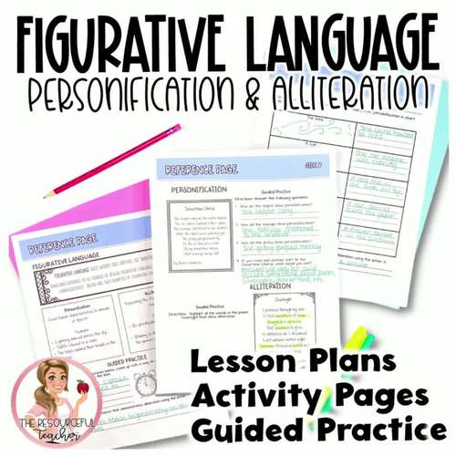 Personification and Alliteration - Figurative Language in Poetry Lesson