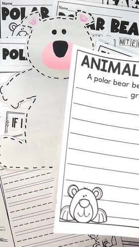 Arctic Polar Bears Nonfiction Informational Text Reading Writing ...