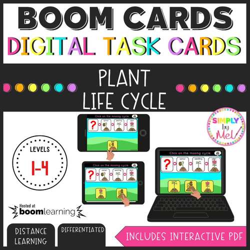 Plant Life Cycle l Boom Cards™ l Interactive PDF l Differentiated