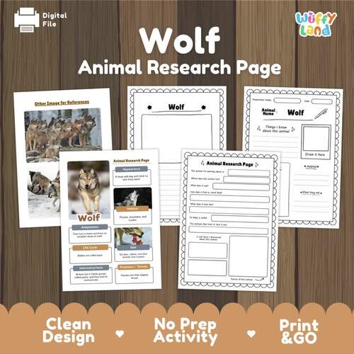 Wolf Animal Research Report | Forest Animal Science | Real Image ...