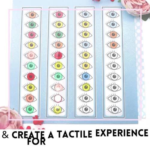 Human Body Eye Pattern Activity - Color Recognition Math Centers Making ...