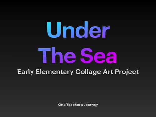 Coral Reef COLLAGE Art Project for Sea Week Mixed Media Lesson Plan ...