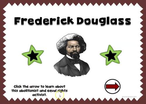 Black History Frederick Douglass Activity Scavenger Hunt BOOM Cards