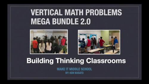 Vertical Math Mega Bundle Inspired by Building Thinking Classrooms