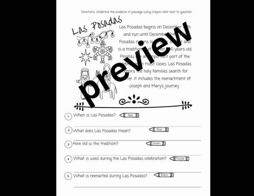 HOLIDAYS AROUND THE WORLD Comprehension+Finding Text Evidence Classroom ...