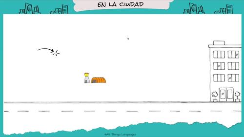 Spanish City Interactive Digital Activities La Ciudad Vocabulary