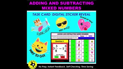 Adding and Subtracting Mixed Numbers – Digital Bundle by Sunny Boy ...