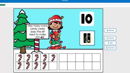 Christmas Counting to 10 and Counting to 20 Boom Cards Christmas Math Games