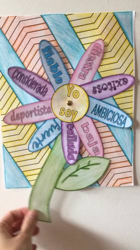 Yo Soy Flor project - Spanish Adjective and describing word project All ...