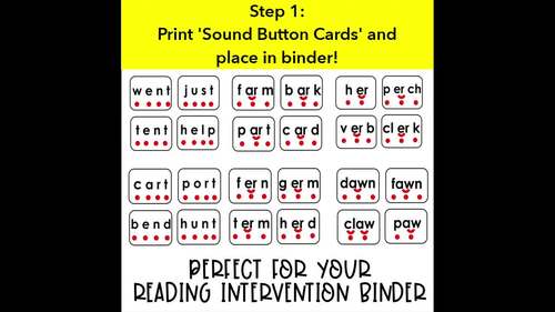 Reading Intervention Binder with CVC Activities and Phonics Assessment