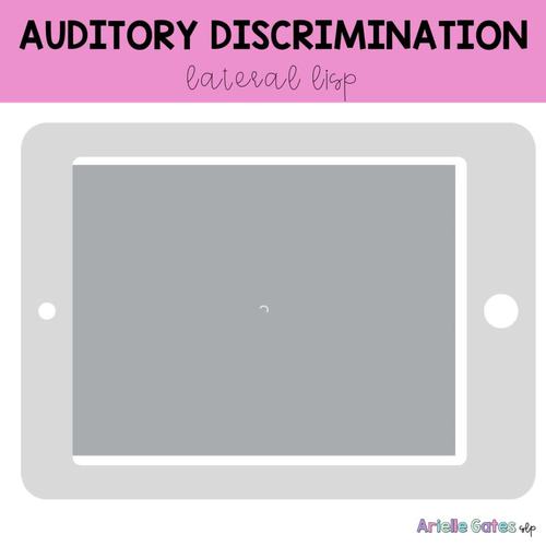Auditory Discrimination - Lateral Lisp Boom Deck with Audio | TPT