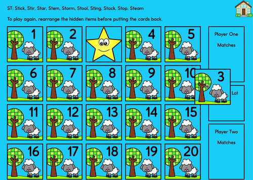 Spring Articulation Memory Game - S Blends & L Blends by Jennie's ...