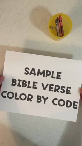 Bible Color By Code Bundle | Activities for Bible Lessons | Bible Verses