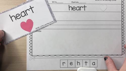 Making Words FEBRUARY Writing and Vocabulary Cards | Cut and Paste