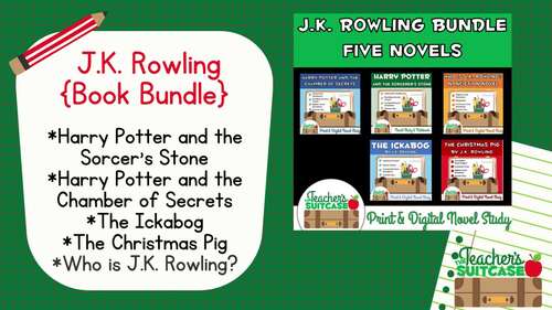 J.K. Rowling Book Bundle {Five Novels} - PRINT & DIGITAL | TPT