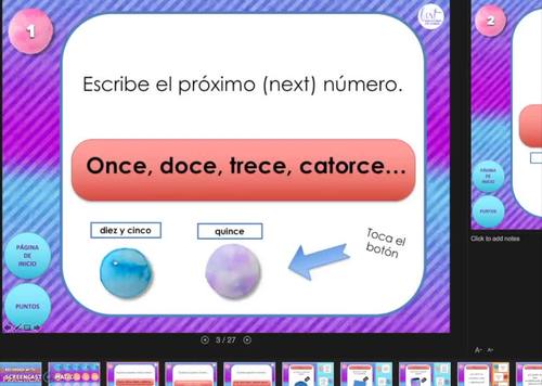 Spanish Numbers 0 - 100 PowerPoint Activities Lesson Plans by Angie Torre