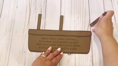 Mary, Mary, Quite Contrary Nursery Rhyme Craft by Liv and Leb | TPT