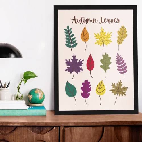 Hello Fall Posters Set of 3 Prints | Fall Autumn Leave Posters | TPT