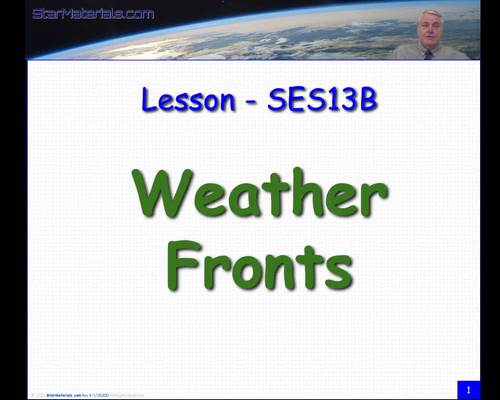 Complete STAR* Video Lesson on WEATHER FRONTS for Distance Learning DINB