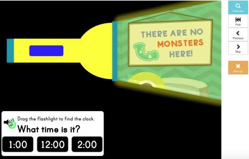 Telling Time to the Hour and Half Hour | Monsters & Magic Flashlight ...