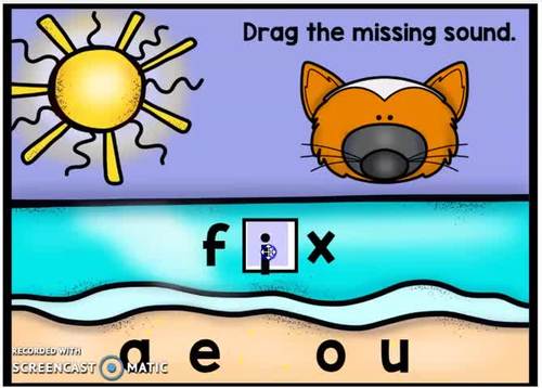 Initial, Medial, and Final Sounds CVC Boom Cards Bundle | Distance Learning