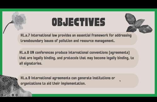 IBDP ESS HL Lens A Environmental Law Slides by The Roaming Scientist