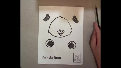 Cut and Paste Panda Bear Fine Motor Skill Art Craft Activity by Clip ...