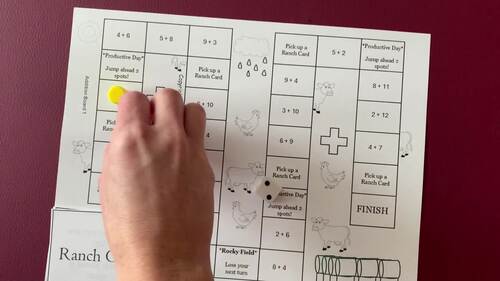 Farm Themed Addition Math Game by One Canadian Goose | TPT