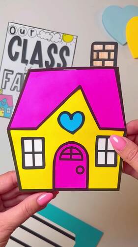 Our Class is a Family Craft - Back to School Bulletin Board and Activity