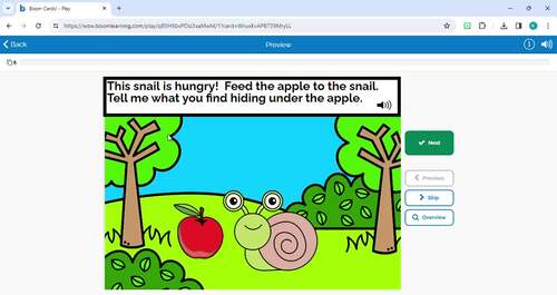 final /l/ Feed the Apples to the Snail. by Creative Speech Language ...