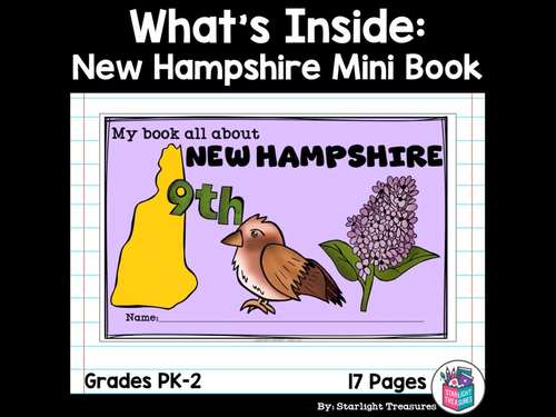 New Hampshire Mini Book for Early Readers - A State Study | TPT