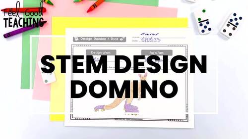 STEM Activity or Critical Thinking Center - Easy Prep - STEM Design Domino