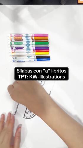 Sílabas con “a” Mini Booklets – Foldable Spanish Syllable Practice