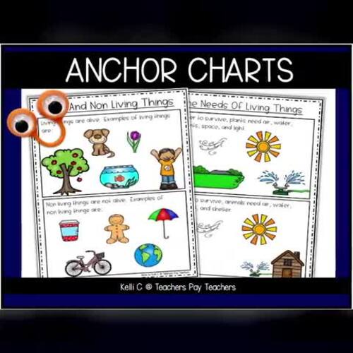 Living and Non Living Things Activities Sorting Flip Book Needs of ...