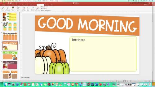 Fall PowerPoint Templates | Daily Slides by Ally Riopelle - Coloring ...