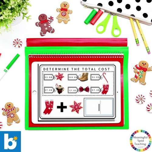 Christmas Life Skills Next Dollar Up Worksheets Math Bundle Digital ...