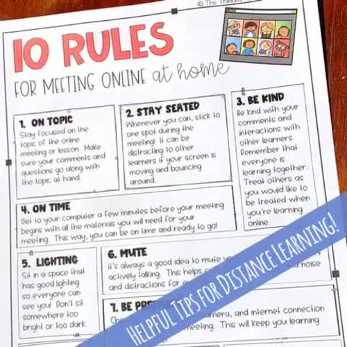 Parent Handouts Learning at Home Parent Letters Back to School | TPT