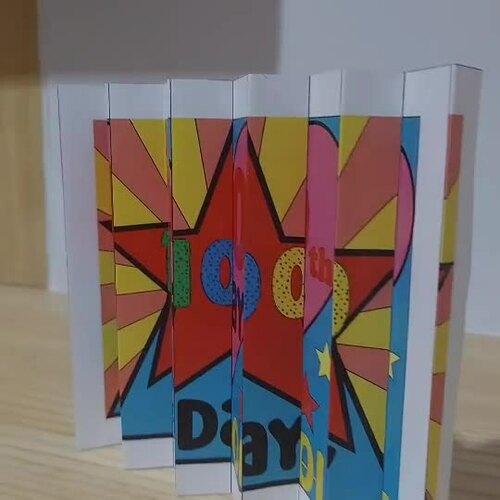 100 DAY OF School Craft Agamograph Activity-Coloring For kids by Aeily J