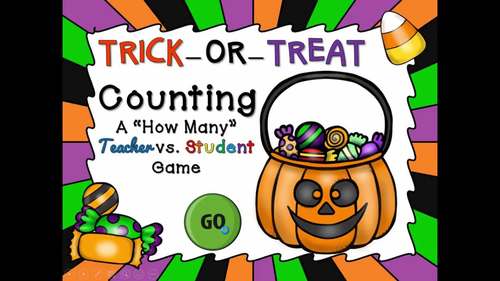 Halloween Counting Teacher vs. Student Powerpoint Game by Teacher Gameroom