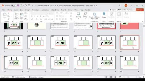 R-Controlled Vowels AR ER IR OR UR AIR Phonics Review Decoding ...