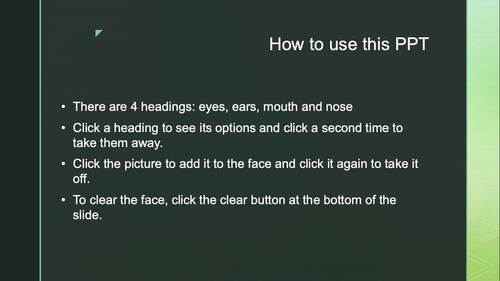 Mix and Match Faces PPT by EduCrazed | TPT