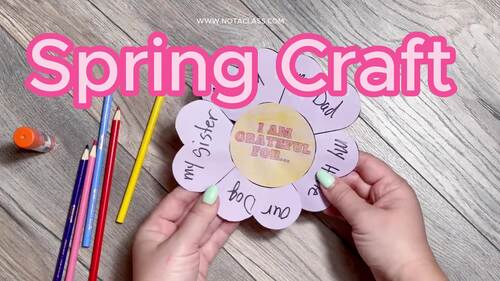 Flower Craft Template & Writing Activity for Spring, Easter and ...
